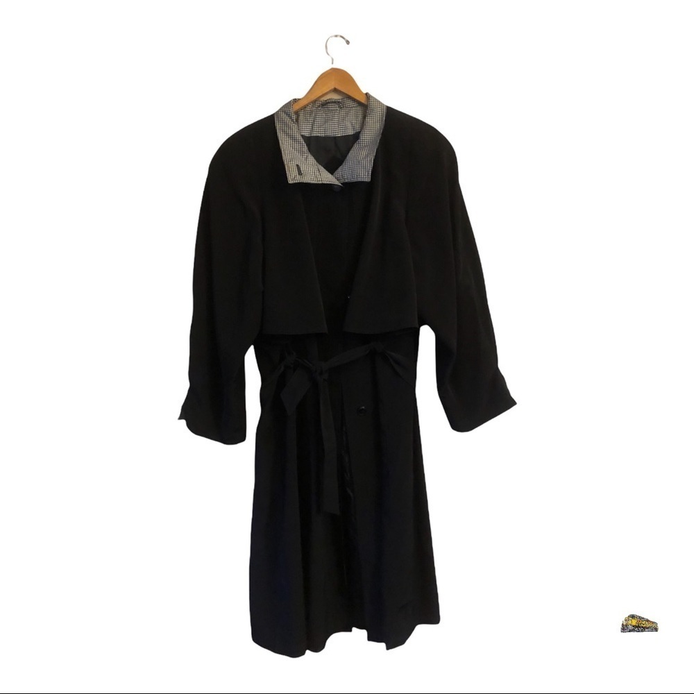 Fitz-Wright Double Breasted Belted Trench Coat Size 2… - Gem